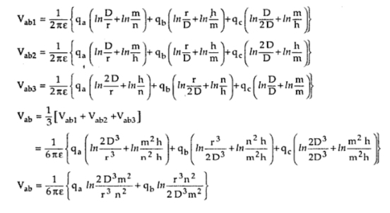 Kbreee Capacitance Of 3 Phase Double Circuit With Unsymmetrical