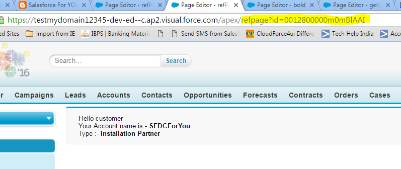 Salesforce For YOU: Parameter Passing Between Two Visualforce Page ... Salesforce For YOU: Parameter Passing Between Two Visualforce Page ...