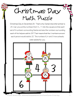 Fun Games 4 Learning: Christmas Math Freebies