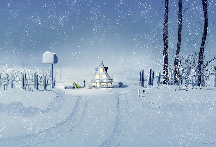 pascal campion: Snowy night