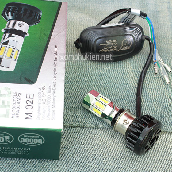 Đèn Pha Led 6 Tim Siêu Sáng Cho Xe Máy - Xóm Phụ Kiện