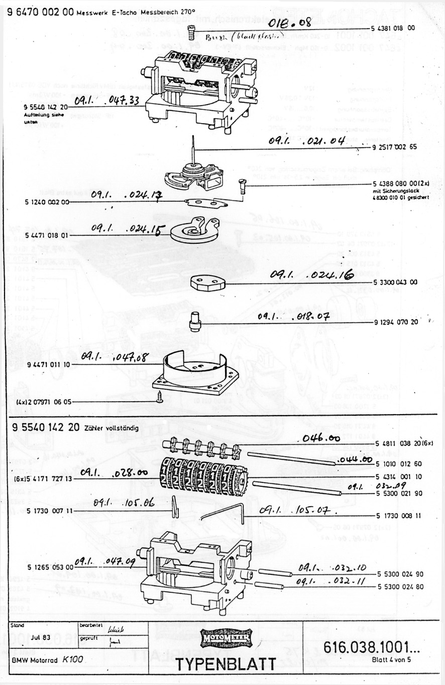 The Velobanjogent: K100..BMW Motometer instruments .....the German ...
