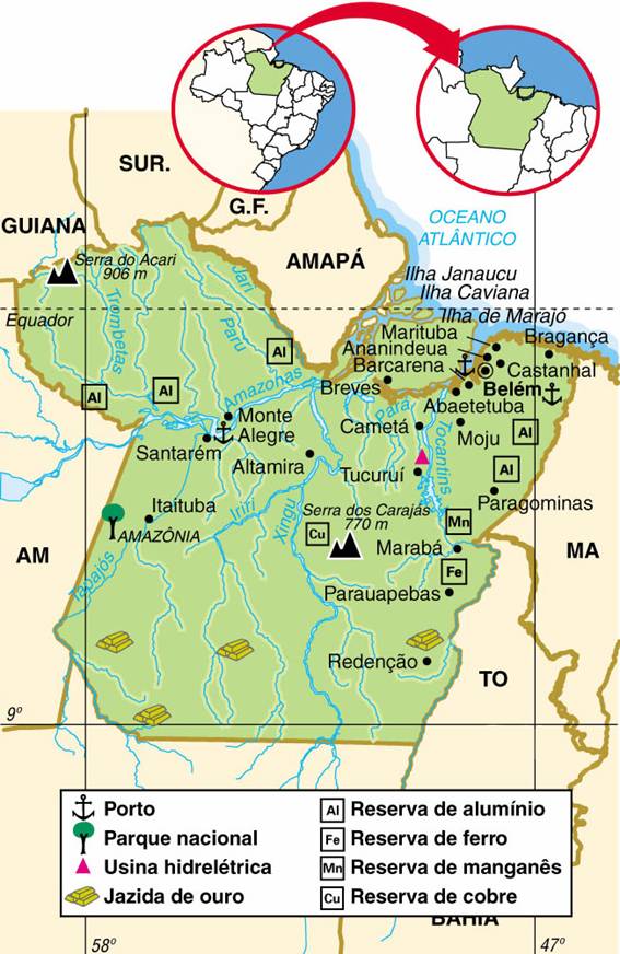 Mapas do Estado do Pará