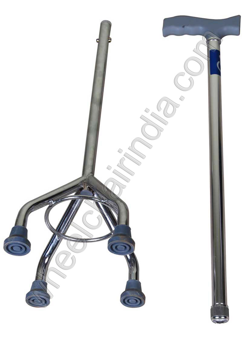Four Leg Walking Stick Specification ~ Wheelchair India : Handicap ...