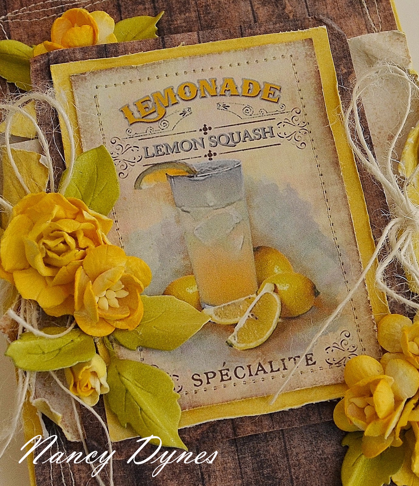 Tattered Treasures: Summertime Lemonade Card