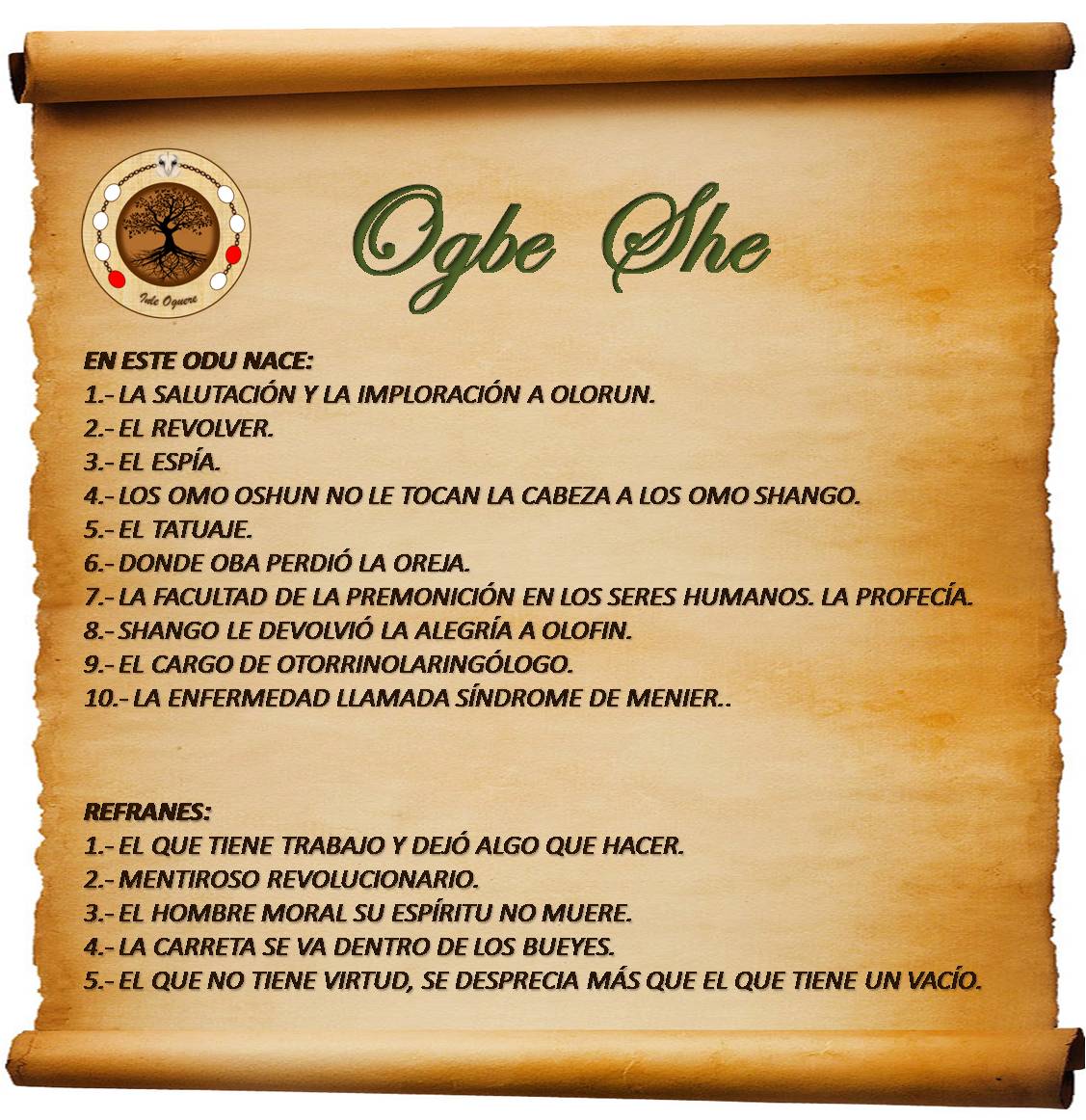 Awo Irete Kutan: Ogbe She