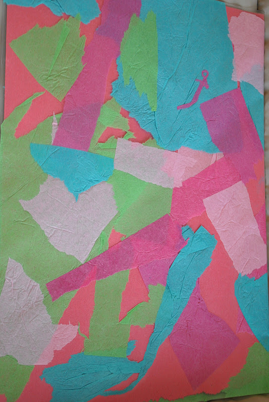 The Iowa Farmer's Wife: Tissue Paper Art