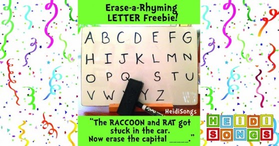 Erase-a-Rhyming LETTER!!! (Freebie!)