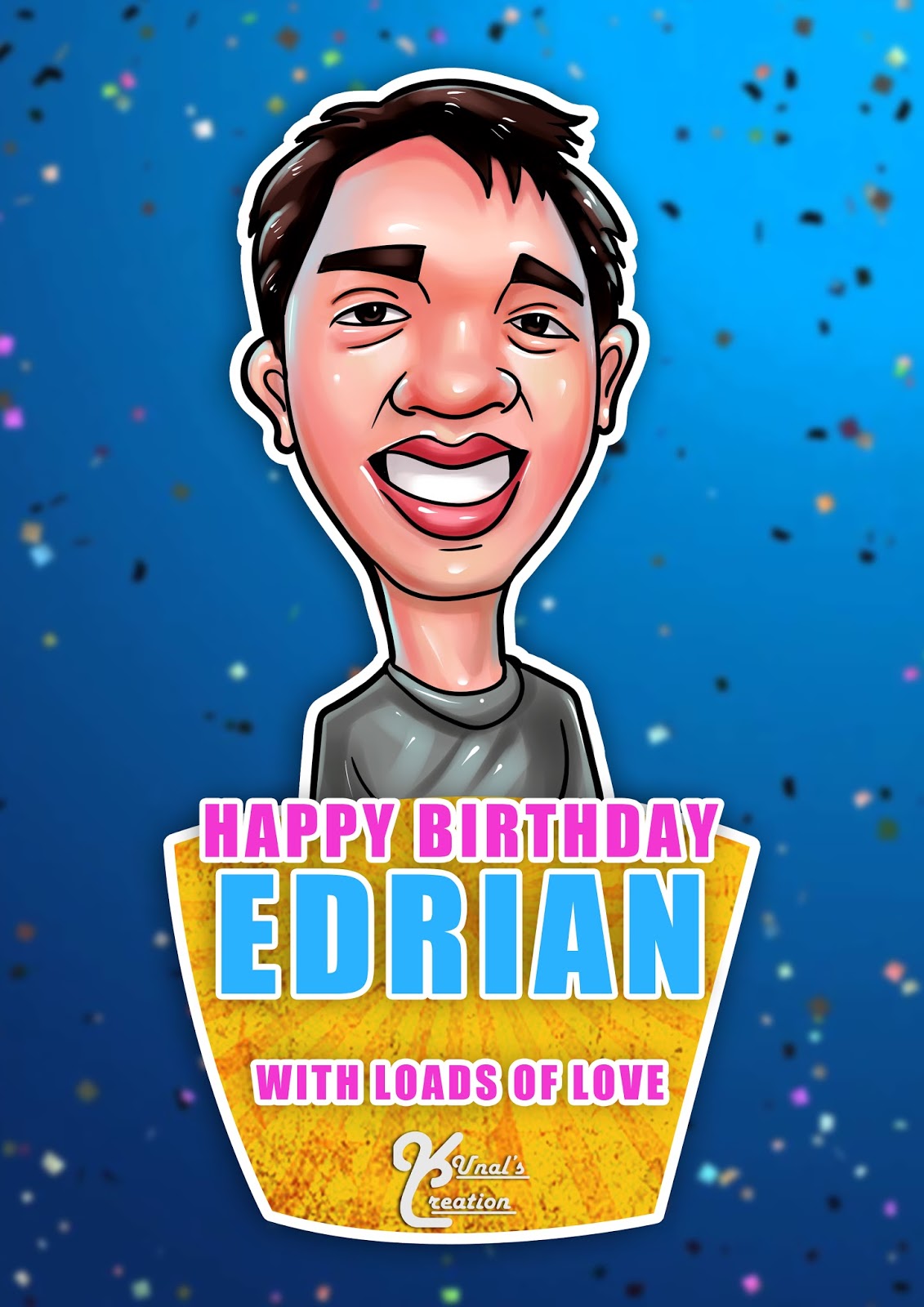 KUNAL: BIRTHDAY ILLUSTRATION OF EDRIAN