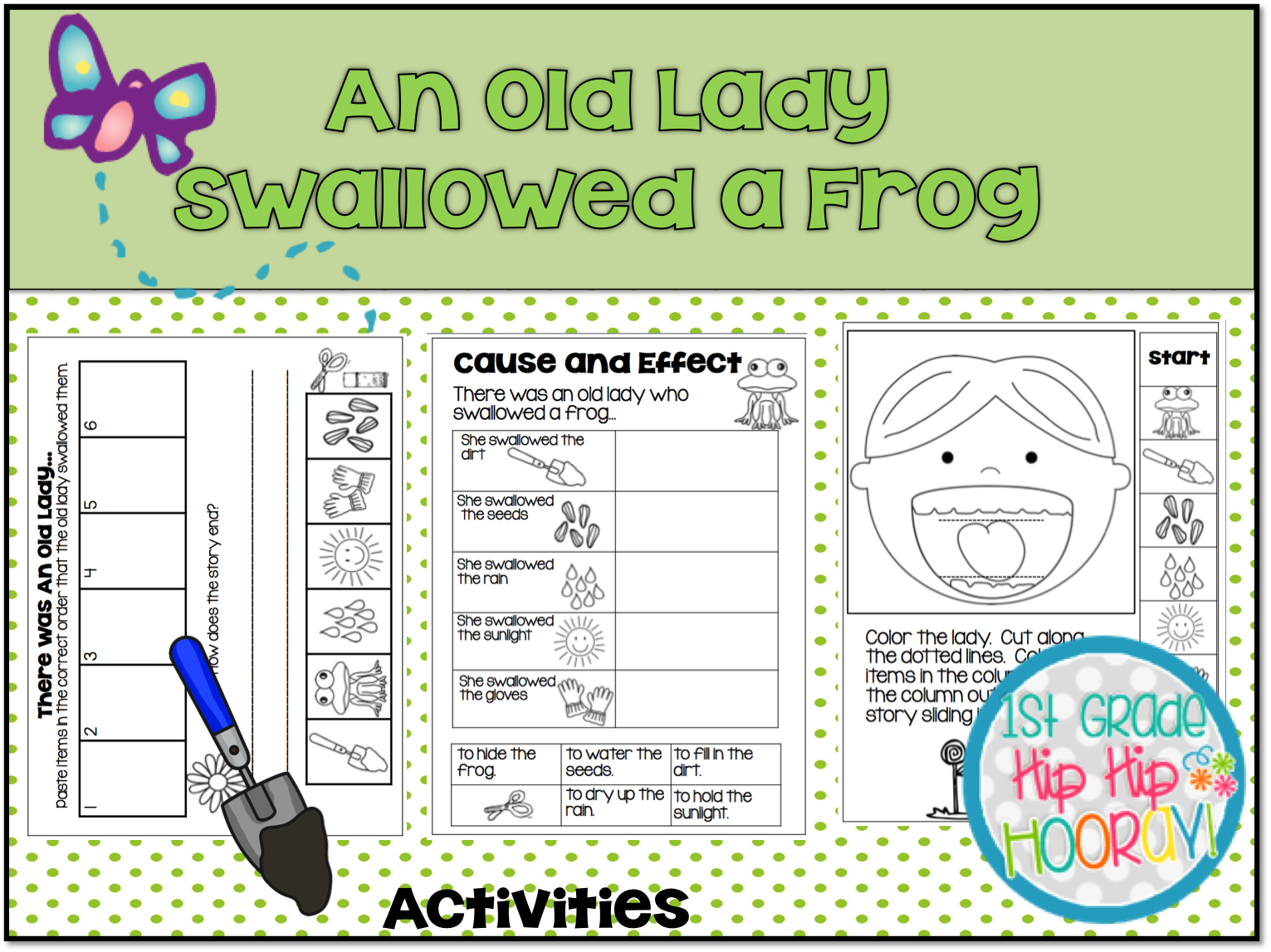 1st Grade Hip Hip Hooray!: Old Lady Who Swallowed a Frog!