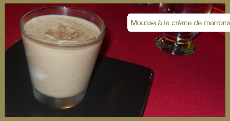 Les délices d'Alice: Mousse à la crème de marron