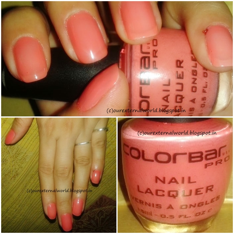 ColorBar Pro Nail Lacquer - Peach Rose 047 Review And Swatches