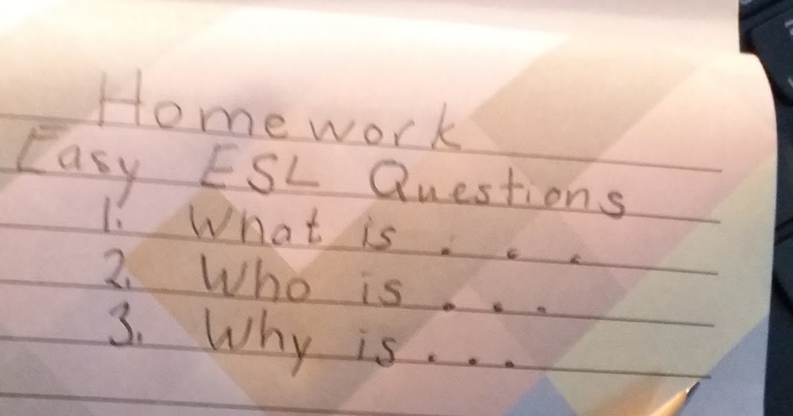 Rachael's English Worksheets: ESL Easy Conversation Topics - Homework