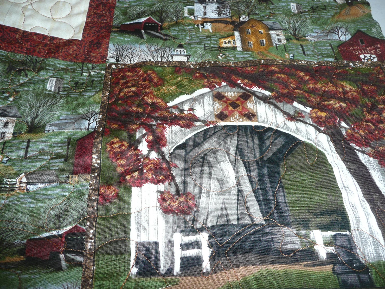 Acorn Ridge Quilting: Carolyn's Covered Bridges Quilt