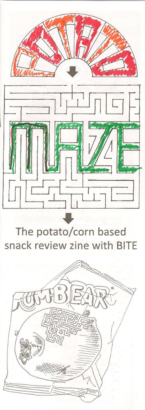 365 Zines a Year: Potato Maze