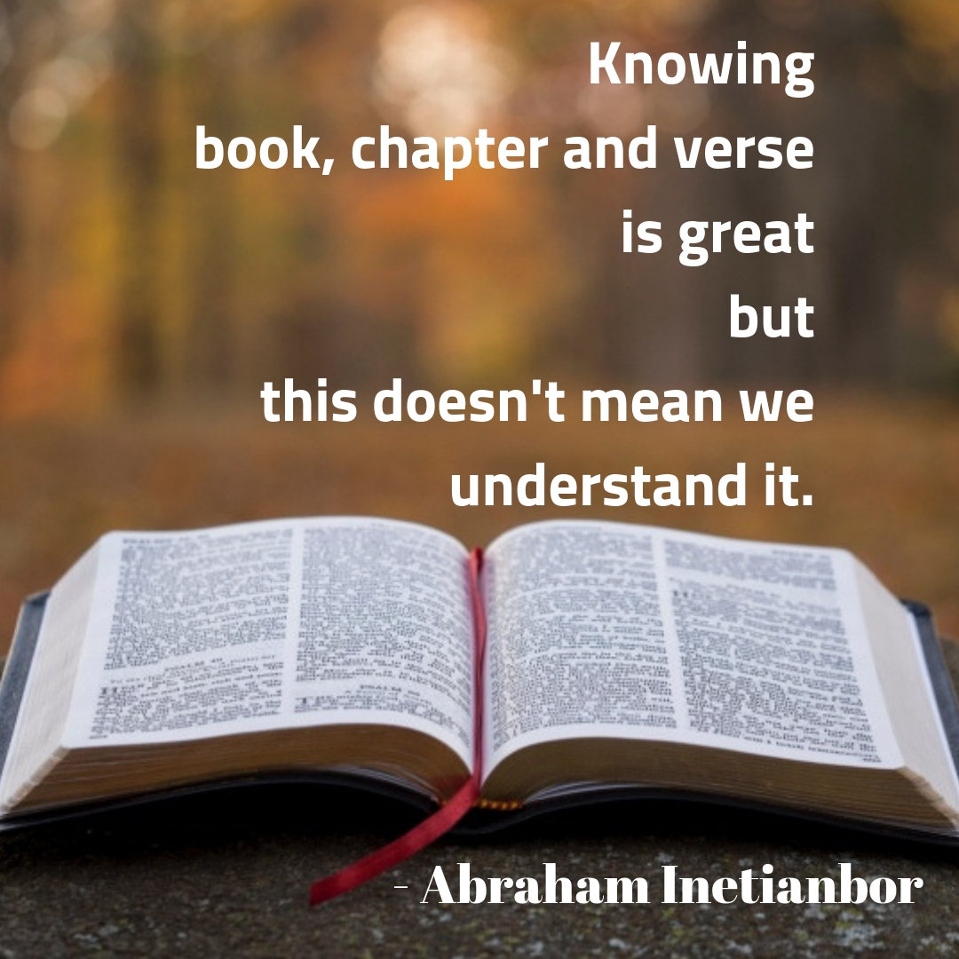 My Favorite Book - Chapter - Verse - Abraham Inetianbor