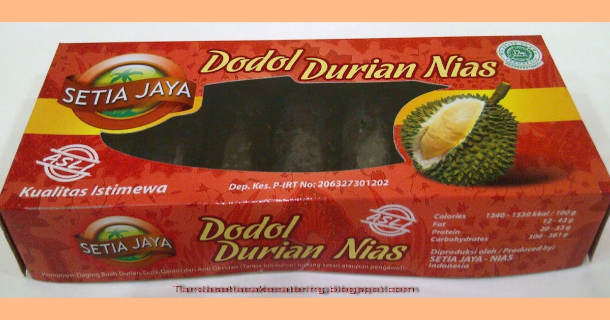 Ole-Ole Khas Nias dan Makanan Tradisional Nias: Dodol Durian Nias