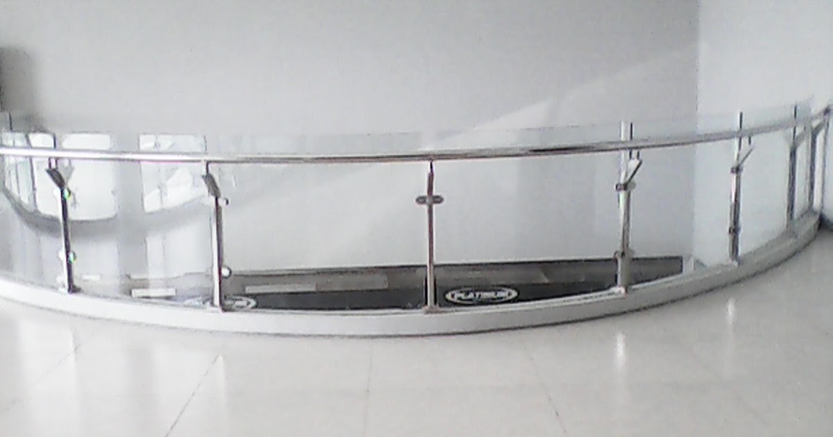 Pagar Railing kaca Stainless steel