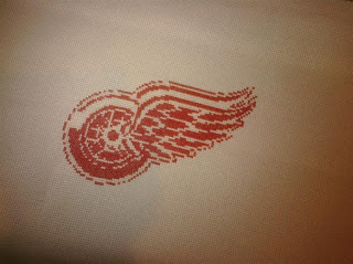 EASY PATTERNS: Detroit Red Wings cross-stitch pattern