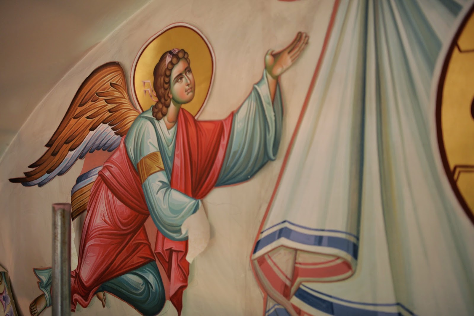 Ecclesia: The Holy Napkin on the top of the Sanctuary apse
