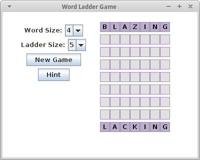 Random Thoughts: Word Ladder Puzzle Game (and Puzzle Solver)