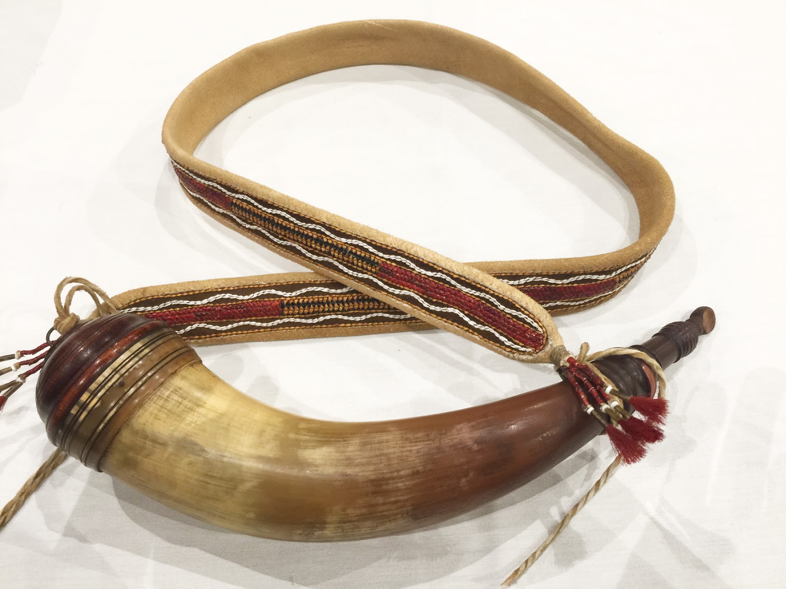 Contemporary Makers: Art DeCamp Powder Horn with a Lally House Quilled ...