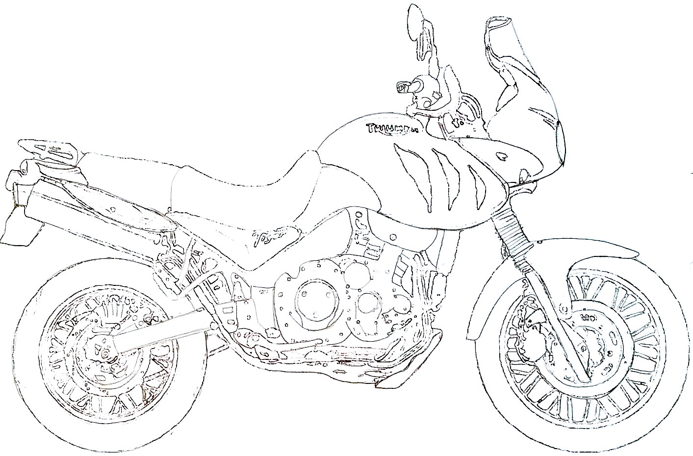 Tim's Motorcycle Diaries: Custom Motorcycle Digital Art