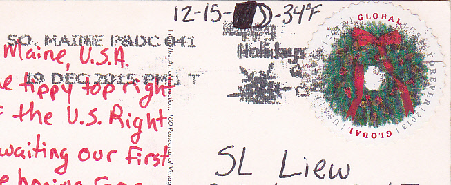 Postcard A La Carte: United States of America - Map postcards