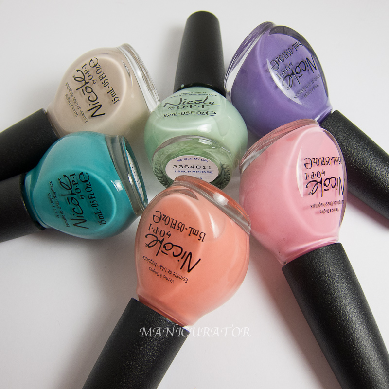 Nicole by OPI New Nail Lacquers for 2014 Flower Stamping Decal Nail Art