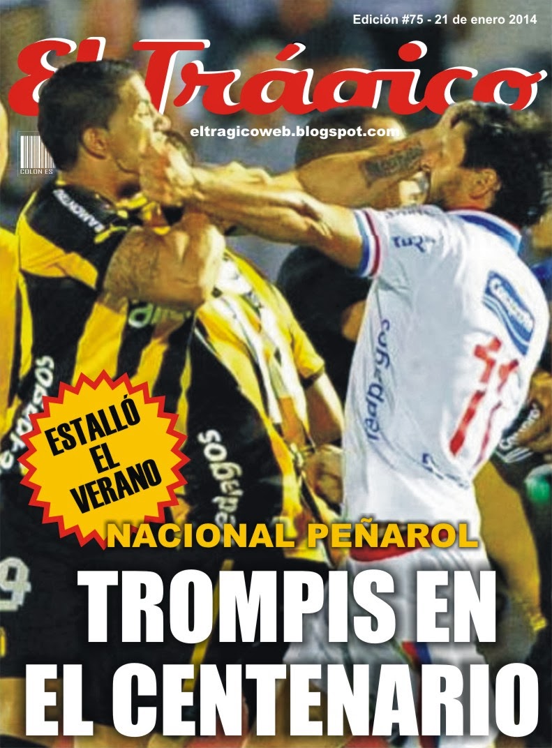 El Trágico: Trompis en Nacional vs Peñarol.