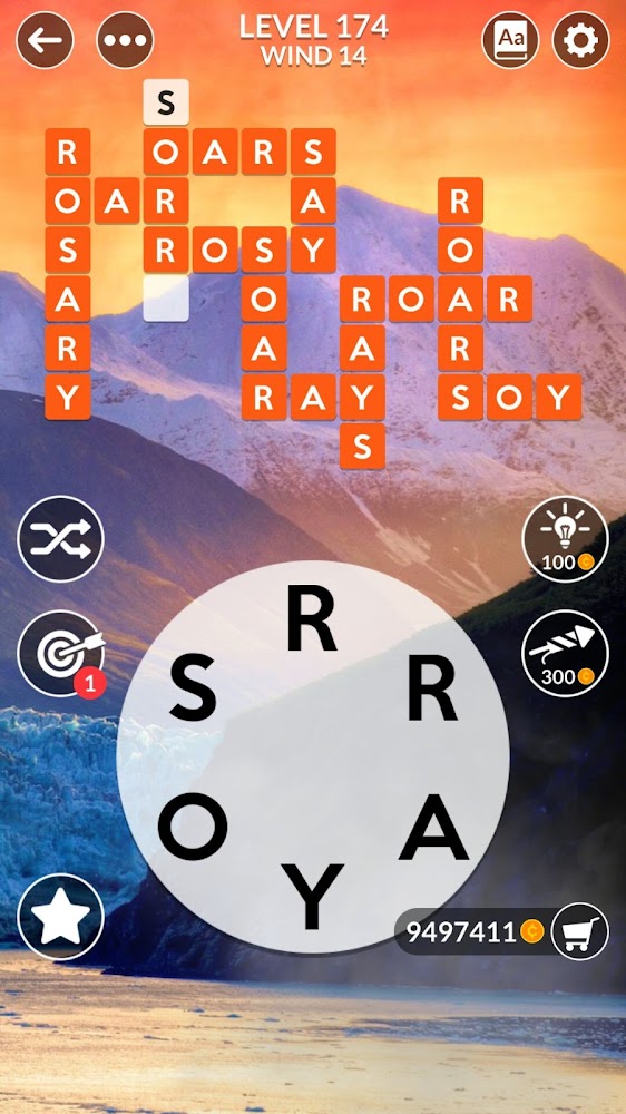 Wordscapes Level 174 Answers ~ Doors Geek
