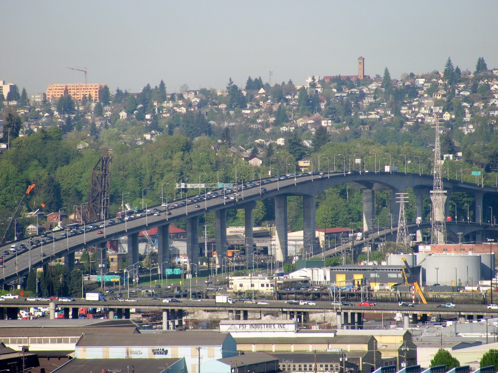 Crossing the West Seattle Bridge: July 2013