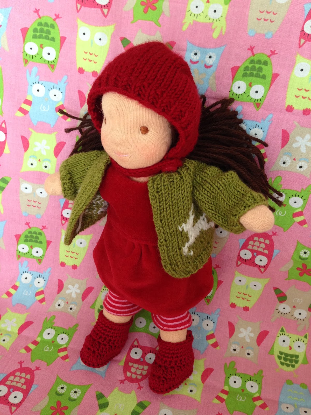 Littlehanny: A natural fiber art mini doll, Mona 26cm