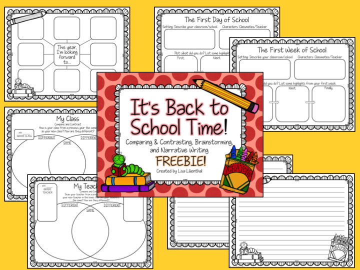 Classroom Freebies Too: Back to School Writing Printables