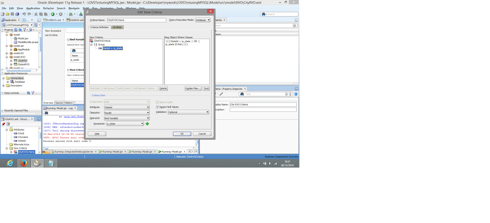 Adf Basic Stuff Passing Bind Variables And Creating Lov S In Adf Using Mysql