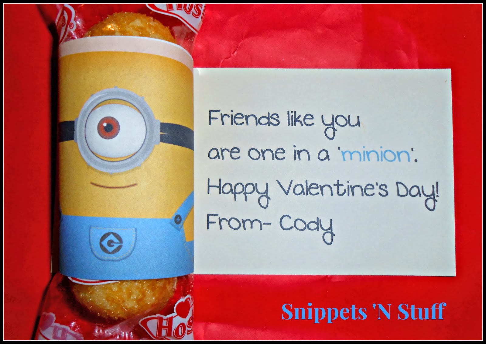 Snippets 'N Stuff: Minion Valentines