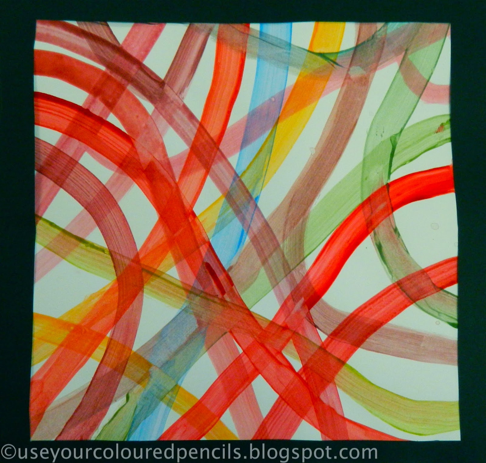 Use Your Coloured Pencils: Abstract Paintings