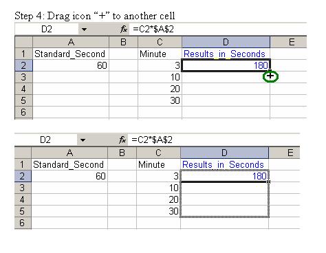 sharing: How To Make Cells Reference in Spreadsheet Excel Become Static ...