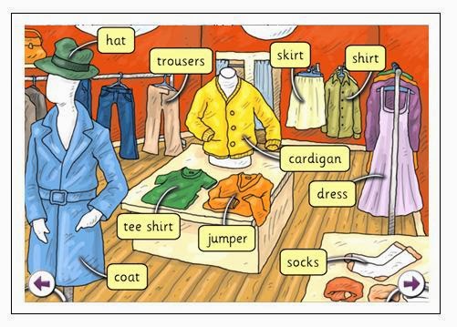 My English Pages Online: Buying clothes - Vocabulary