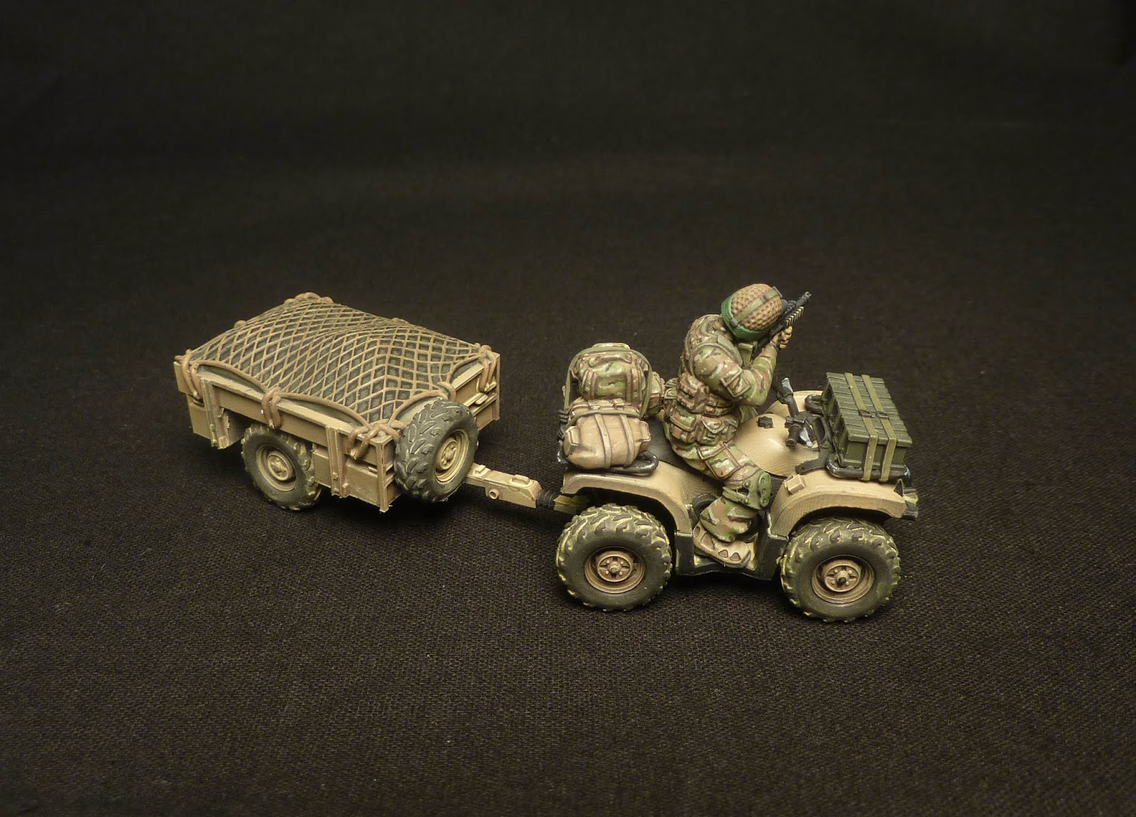 dwartist's painting blog: WIP: 'Courage in Contact' British Army Quads...