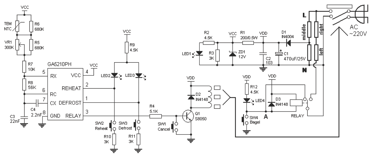 eSalvage: Toaster Controller A0201D
