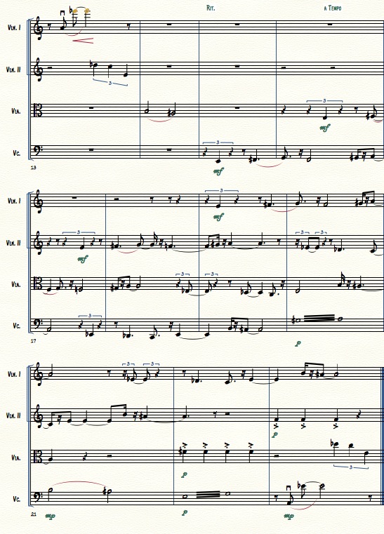 MÚSICA ATONAL (X). COMPONER PARA VARIAS PARTES.