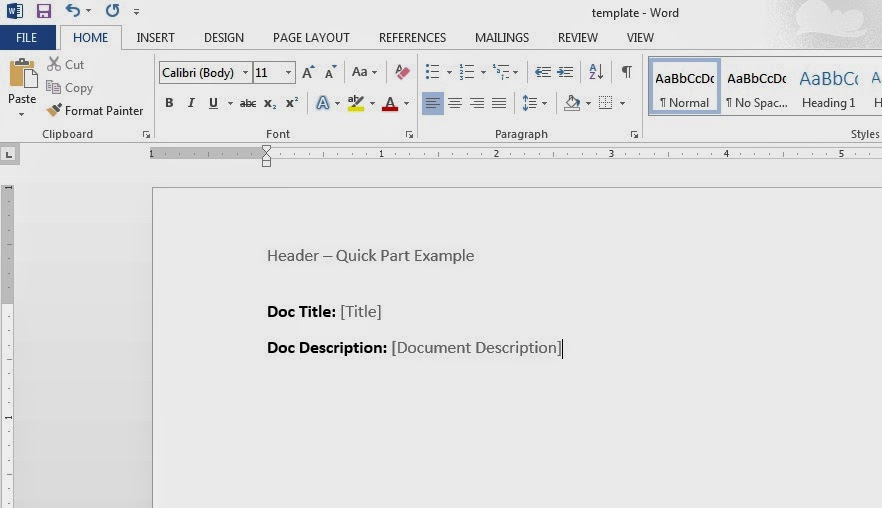 Connecting SharePoint Library columns to MS Word Quick Parts