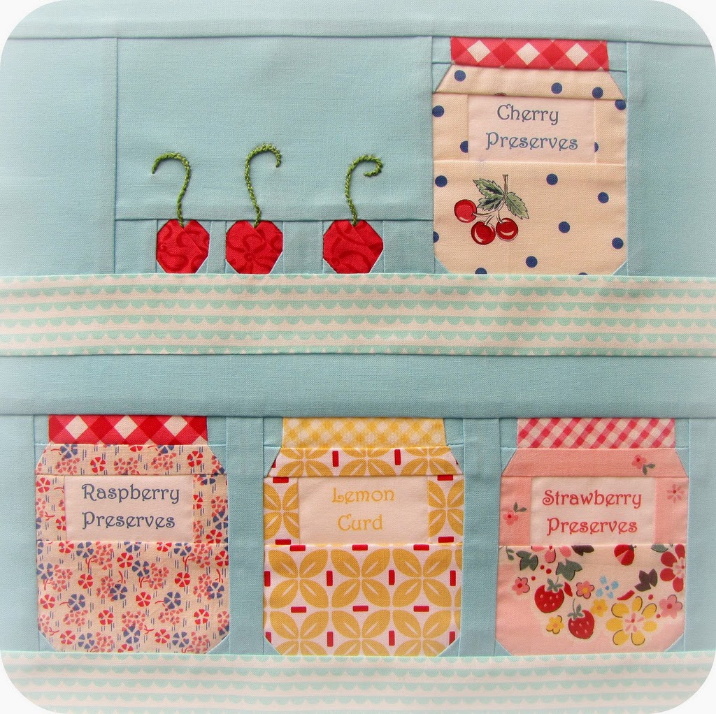 Charise Creates: Jam Jars and Fruit ~ paper piecing pattern