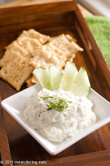 meandering eats: My Latest Addiction: Cucumber Dill Dip