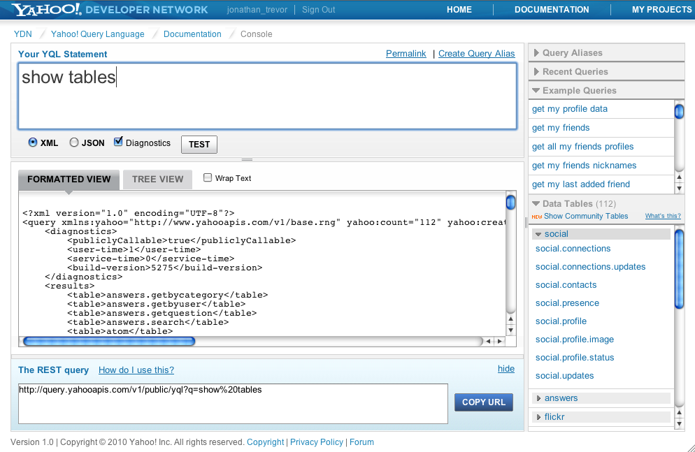 Fix Your PC Issue Now: http://developer.yahoo.com/yql/console/ Removal - Easy Way to Terminate ...