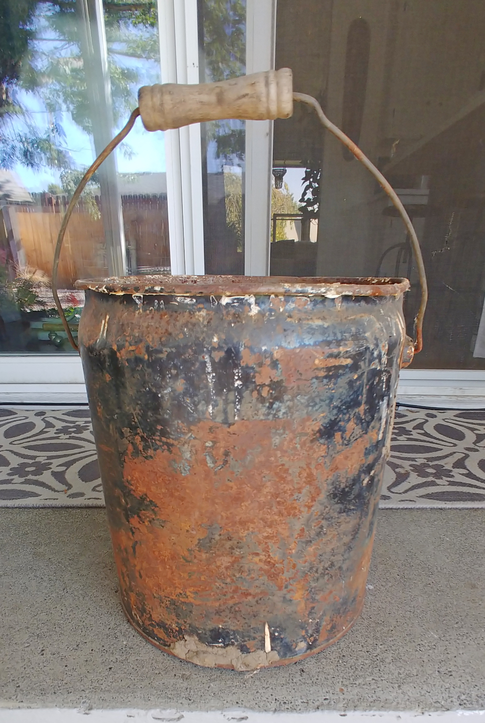 Upcycled Bucket Jack-O-Lantern - Little Vintage Cottage