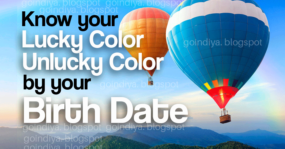 Numerology Know your Lucky Color, Unlucky Color by Date of Birth ...