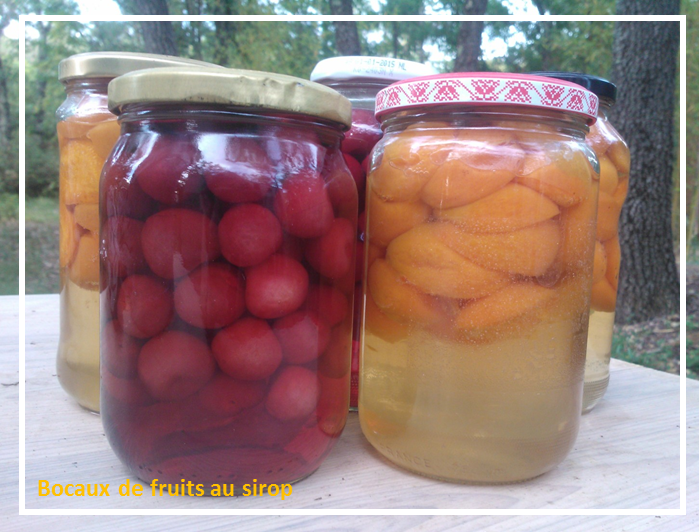Fruits au sirop en bocaux – Ustensiles de cuisine