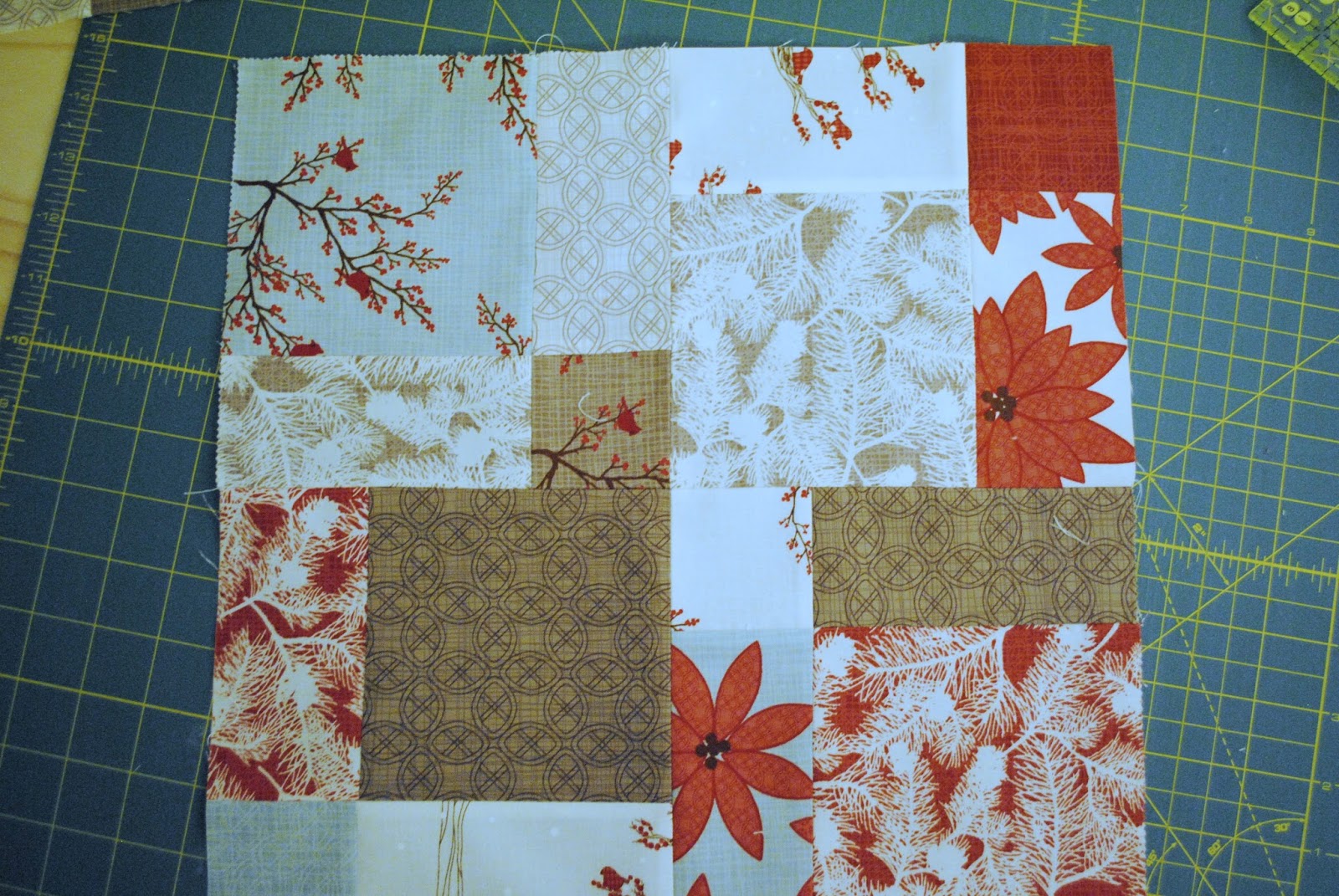 Reluctant Quilter: Hidden 9 patch/Disappearing 9 patch tutorial
